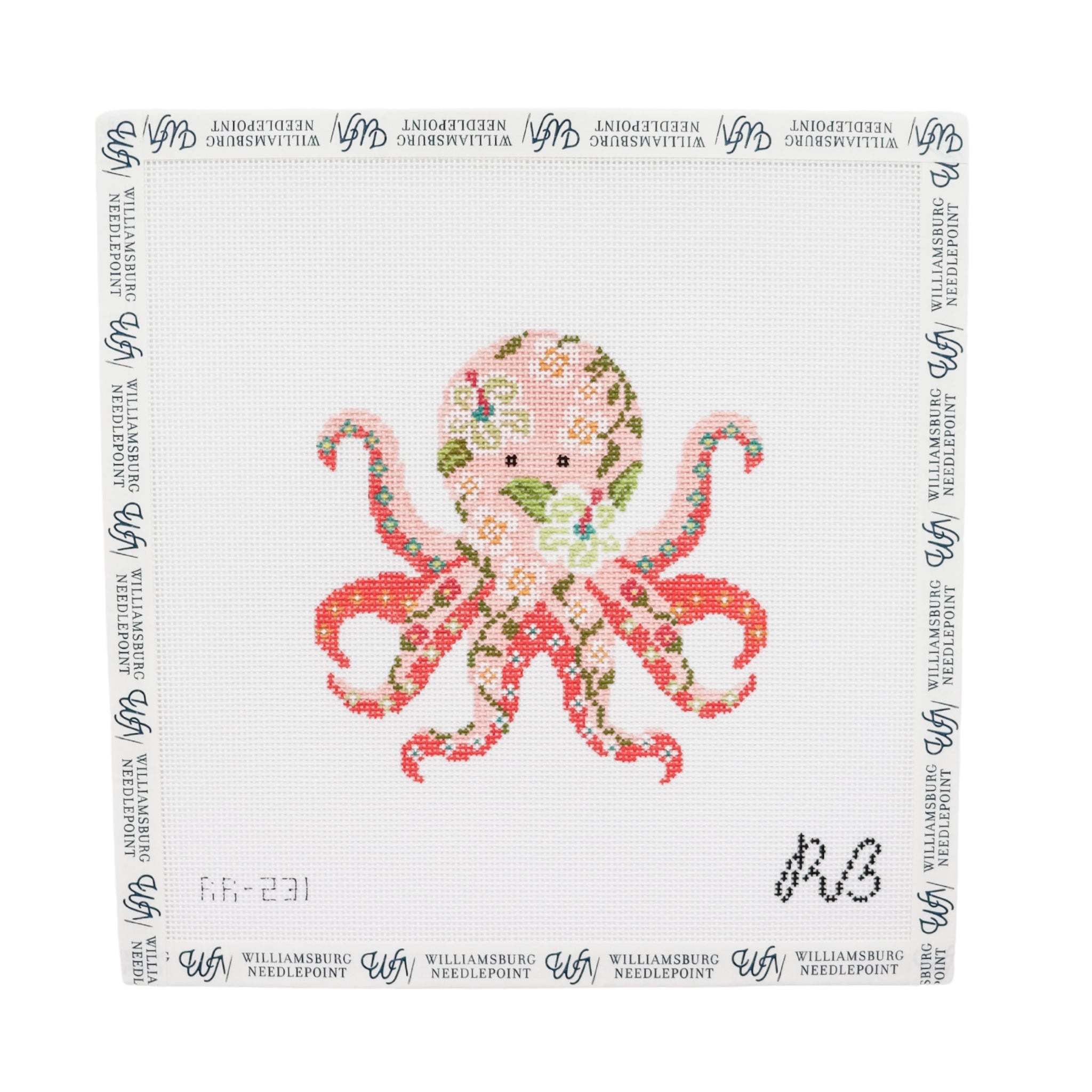 Opal The Octopus – Williamsburg Needlepoint