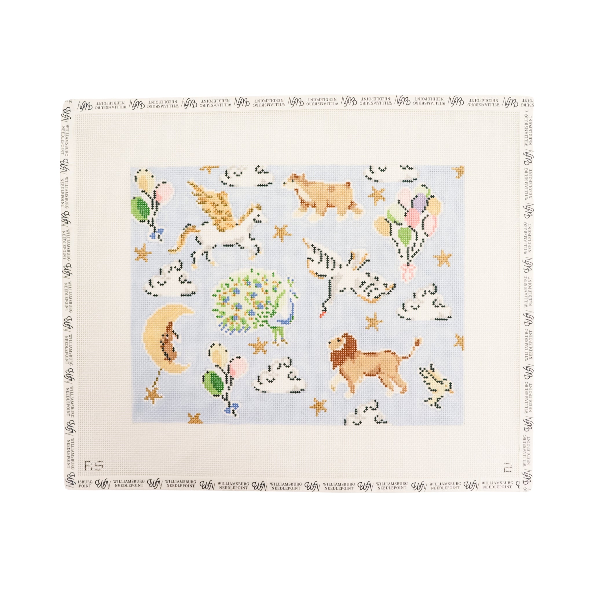 Celestial Pillow – Williamsburg Needlepoint
